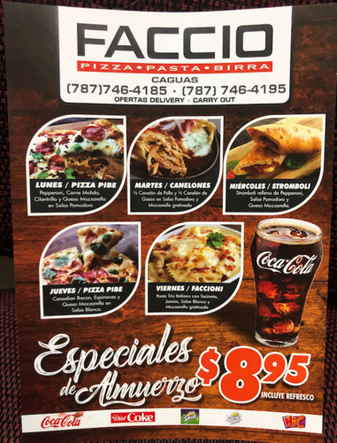Faccio Pizza Caguas | Infopáginas