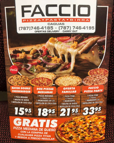 Faccio Pizza Caguas | Infopáginas